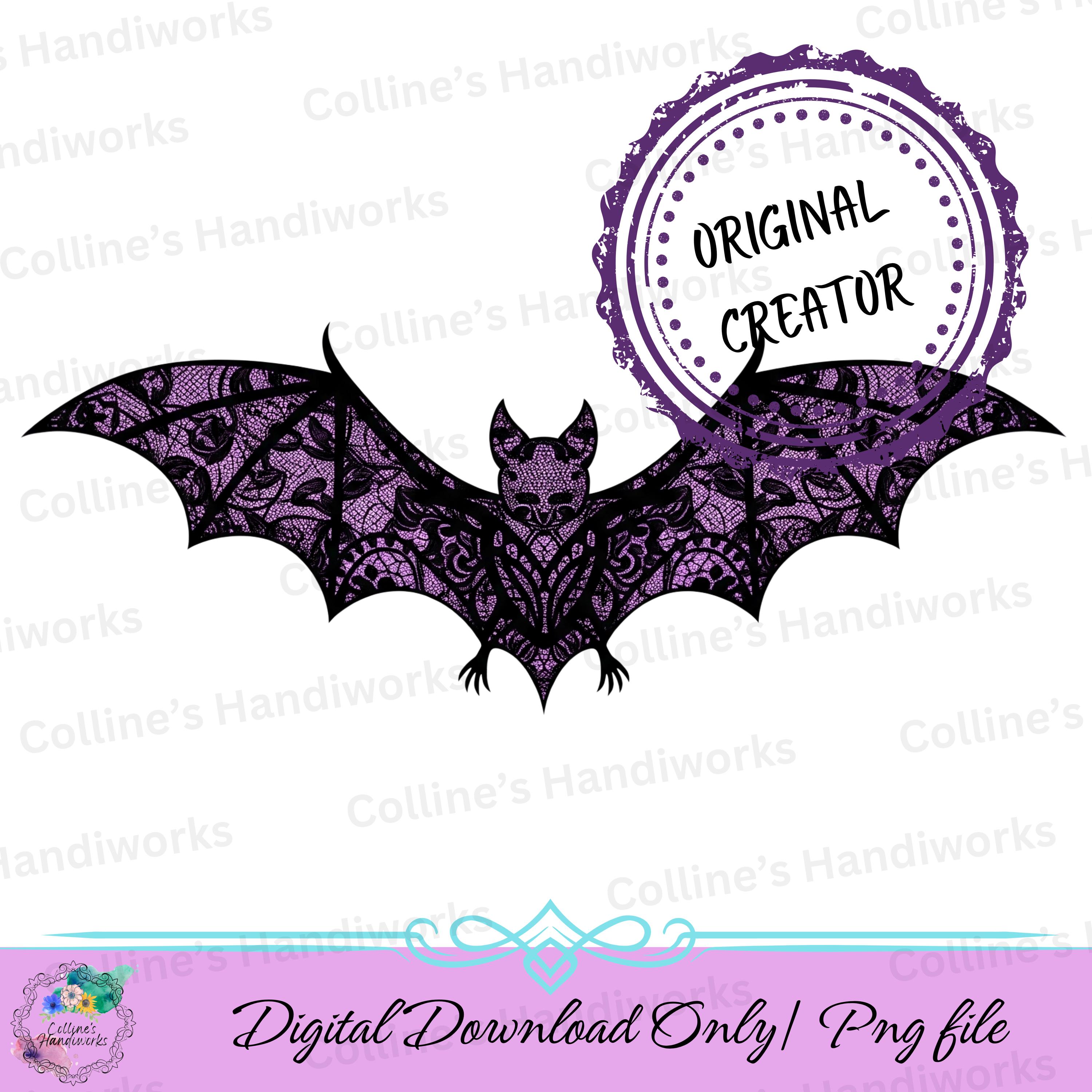 Purple Lace Bat PNG, Lacey Bat Png, Spooky Png, Halloween Png ...