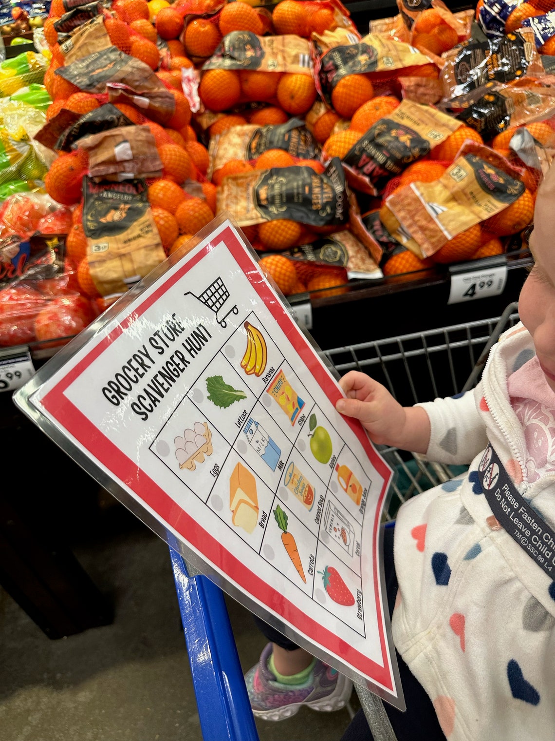 Grocery Store Scavenger Hunt Printable, Kids Grocery Store List, Kids ...