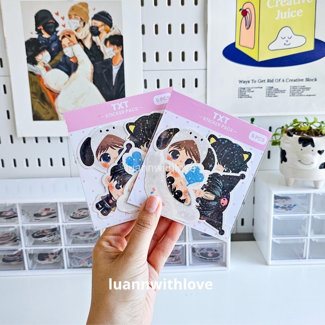 TXT Sticker Pack | Yeonjun, Soobin, Beomgyu, Taehyun, Huening Kai ...
