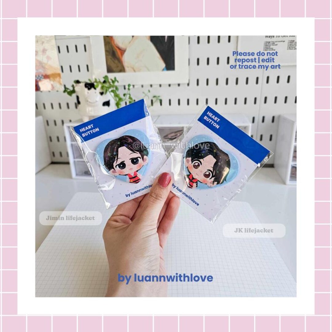 BTS Sub-units BTS Heart Buttons & Fridge Magnets | Jin, Yoongi, Suga ...