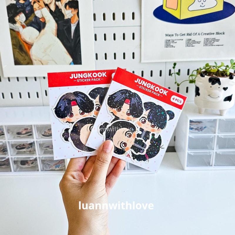 Jungkook Stickers - Etsy