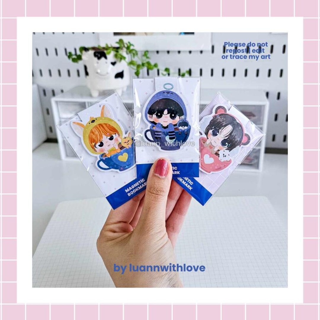 TXT Magnetic Bookmarks Yeonjun, Soobin, Beomgyu, Taehyun, Huening Kai ...