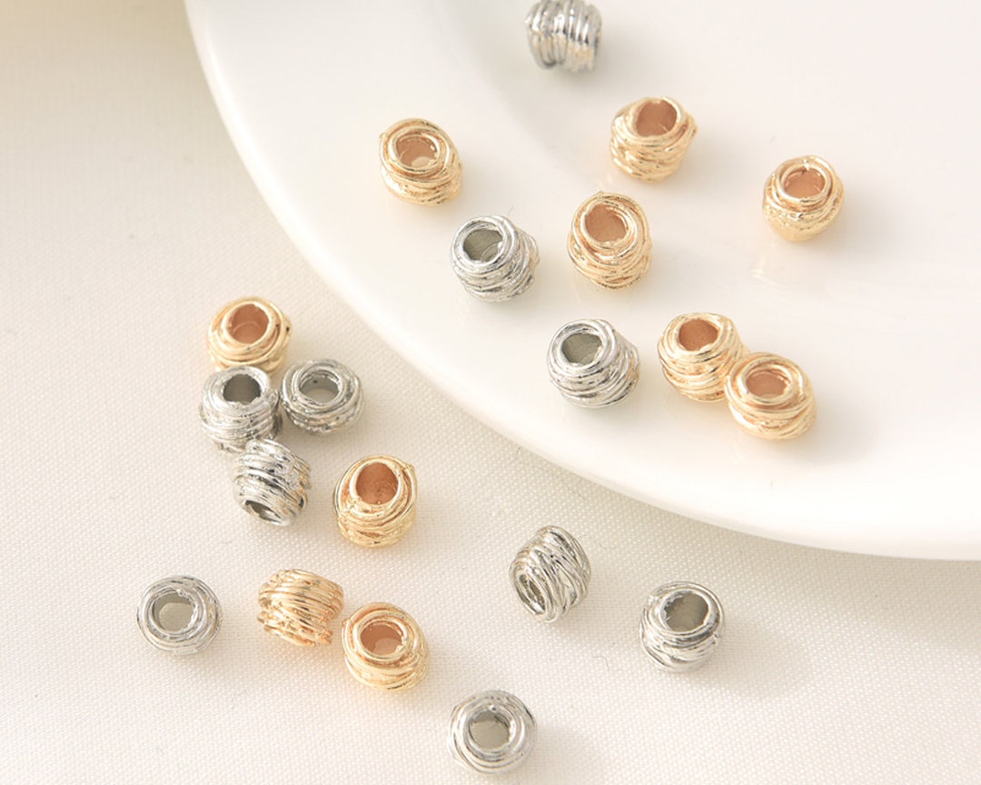 50PCS 14K Gold Filled Color Retention Separation Bead DIY Handmade ...