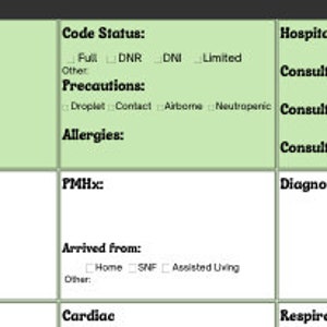 Detailed Nursing / Nurse Report Sheet ; Change of Shift Report Sheet - Etsy