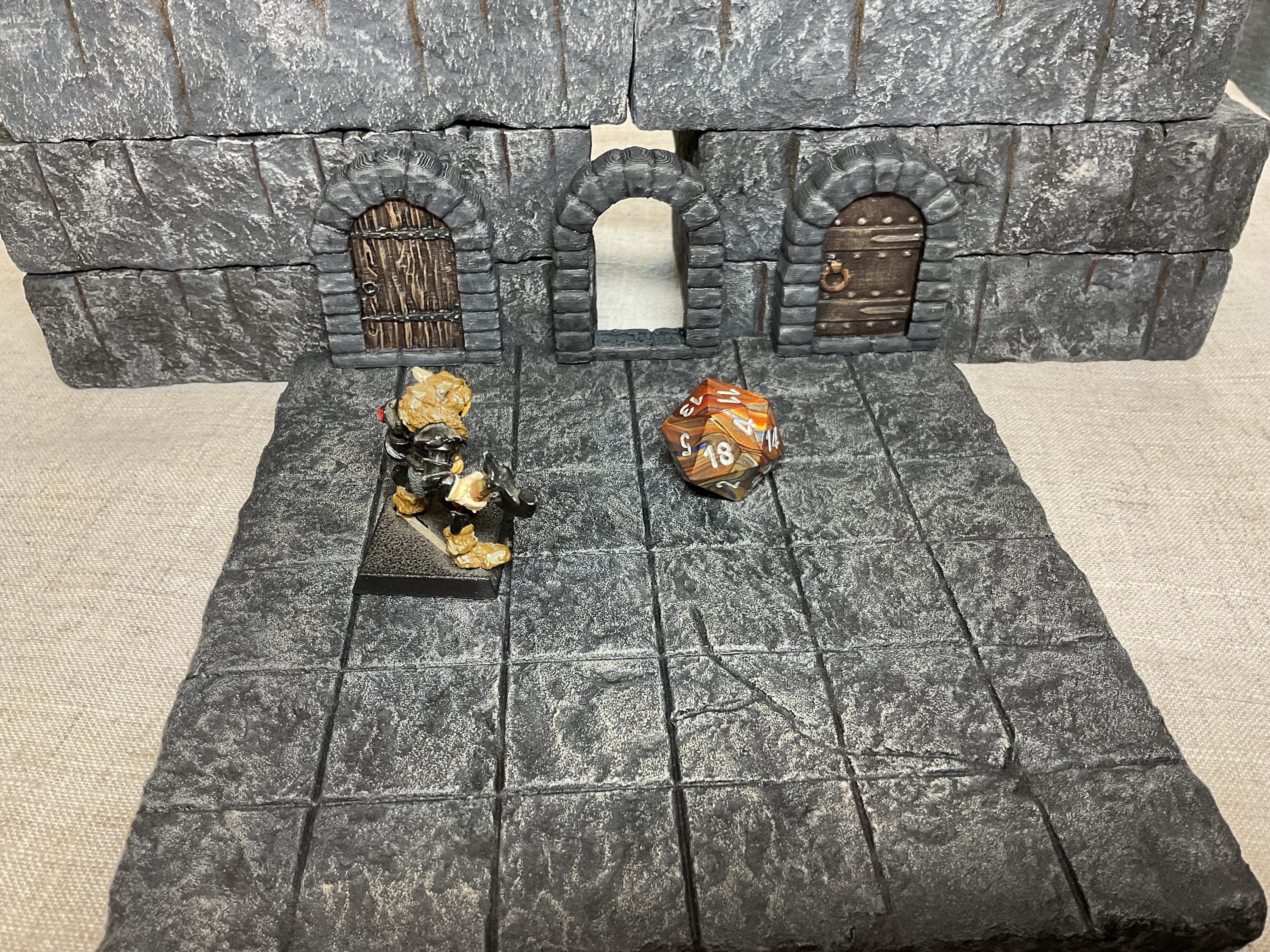 3D Printed Dungeon Doors & Archways: RPG Scenery, 28mm Scale - Etsy UK
