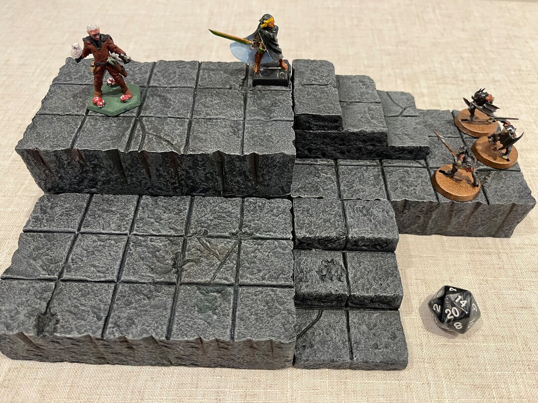 Dungeon Stacker Tiles and Stairs - Etsy