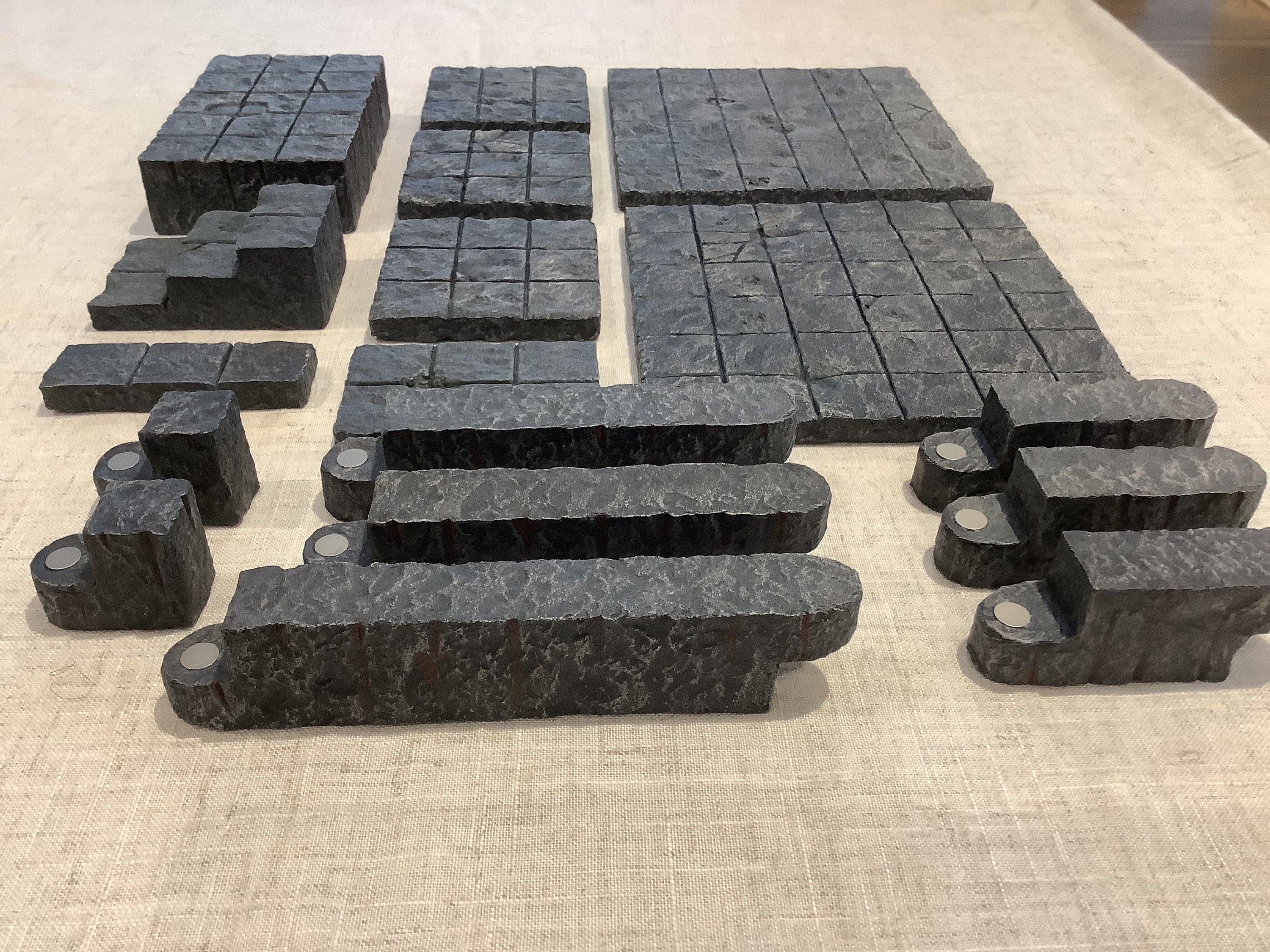 Modular Dungeon Terrain Tiles Starter Set With Magnetic Walls for RPG ...