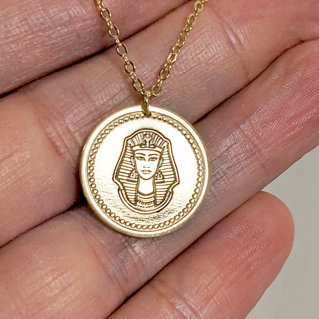 Gold Coin Egyptian Necklace Egyptian Jewelry Egyptian - Etsy