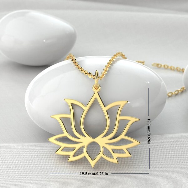 Lotus Flower Pendant - Etsy