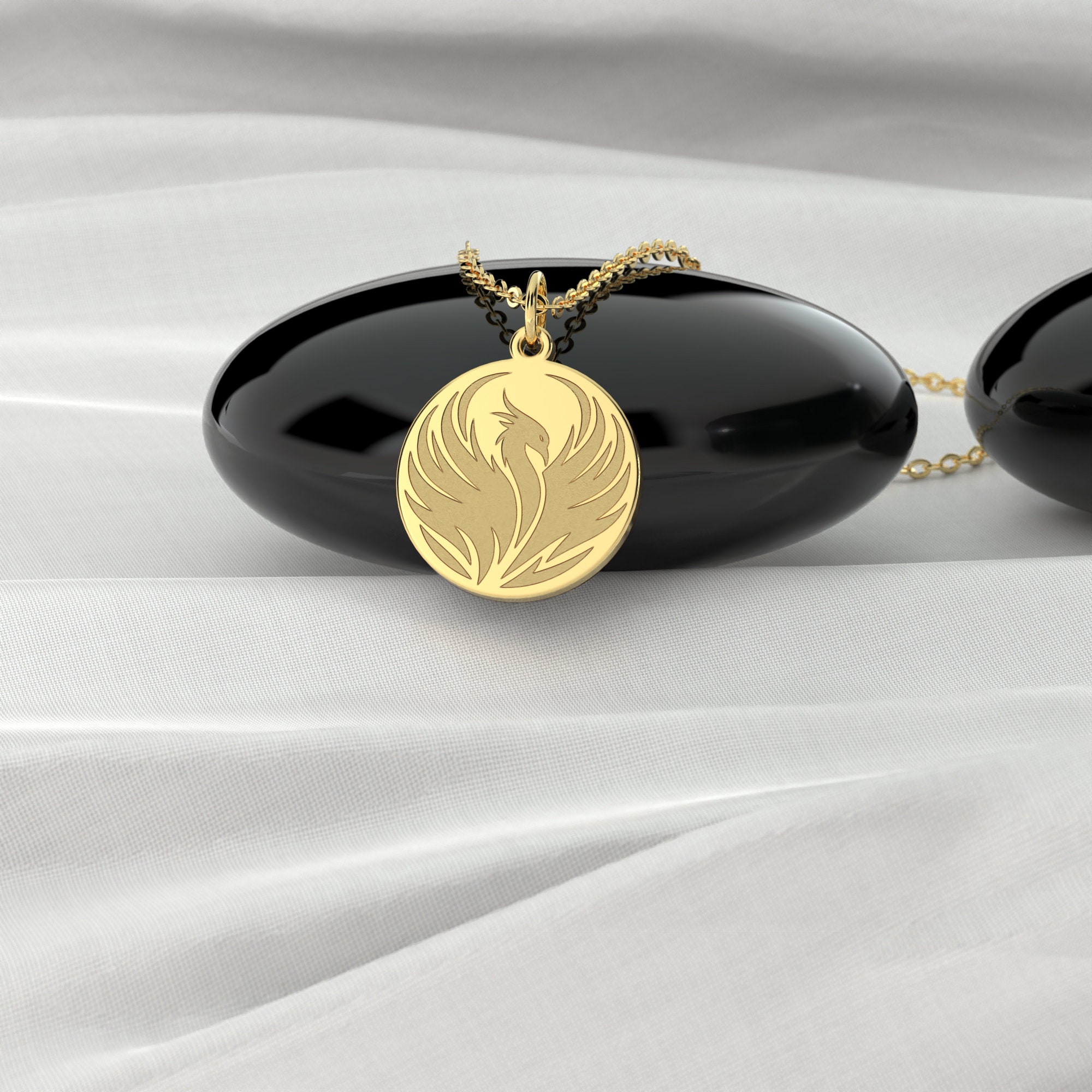 Phoenix Necklace, Phoenix Pendant, Bird Necklace, Phoenix Jewelry ...