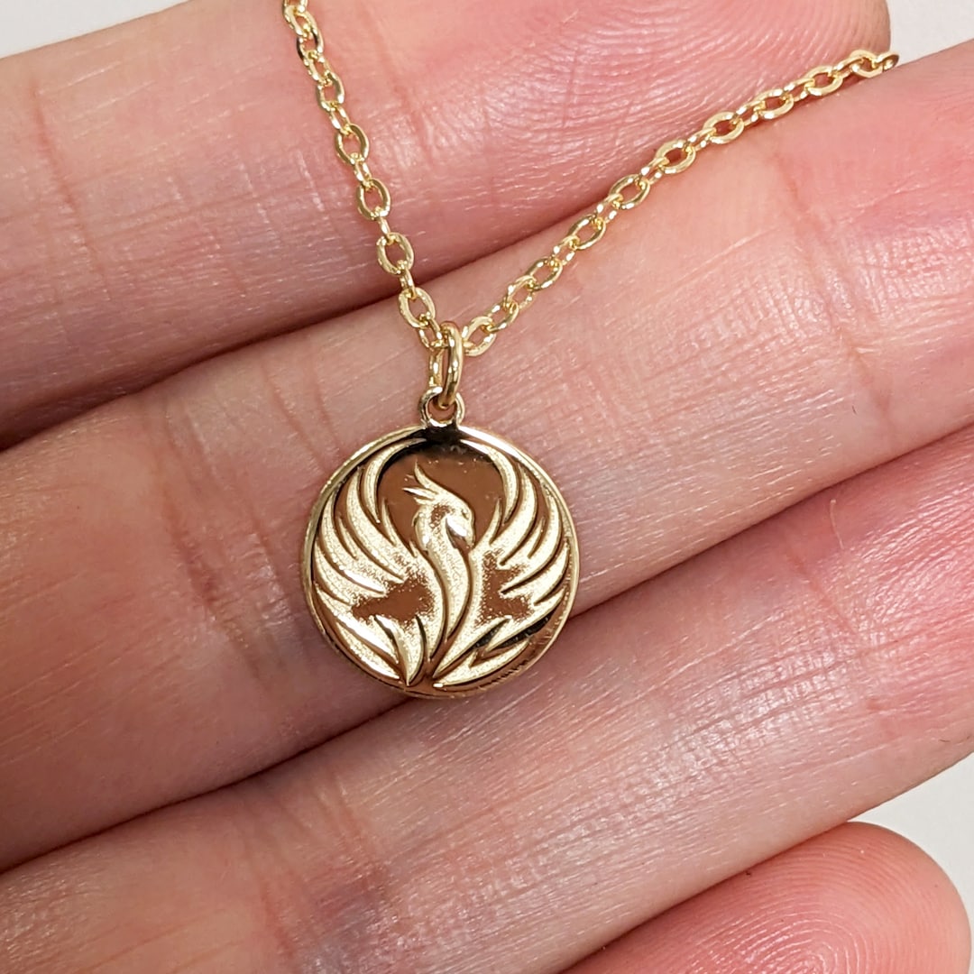 Phoenix Necklace, Phoenix Pendant, Bird Necklace, Phoenix Jewelry ...