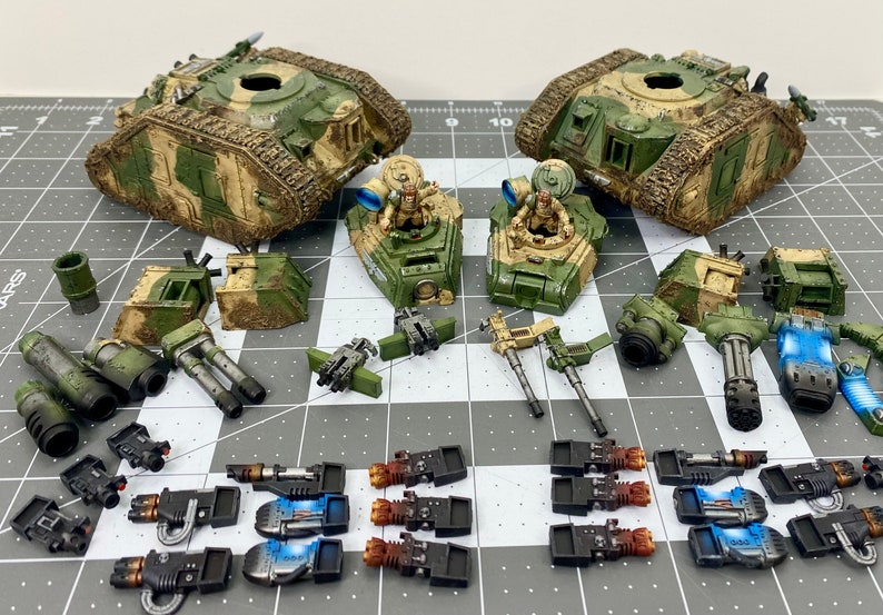 Leman Russ Tank Painted one Turret Weapon and All Other Weapons ...