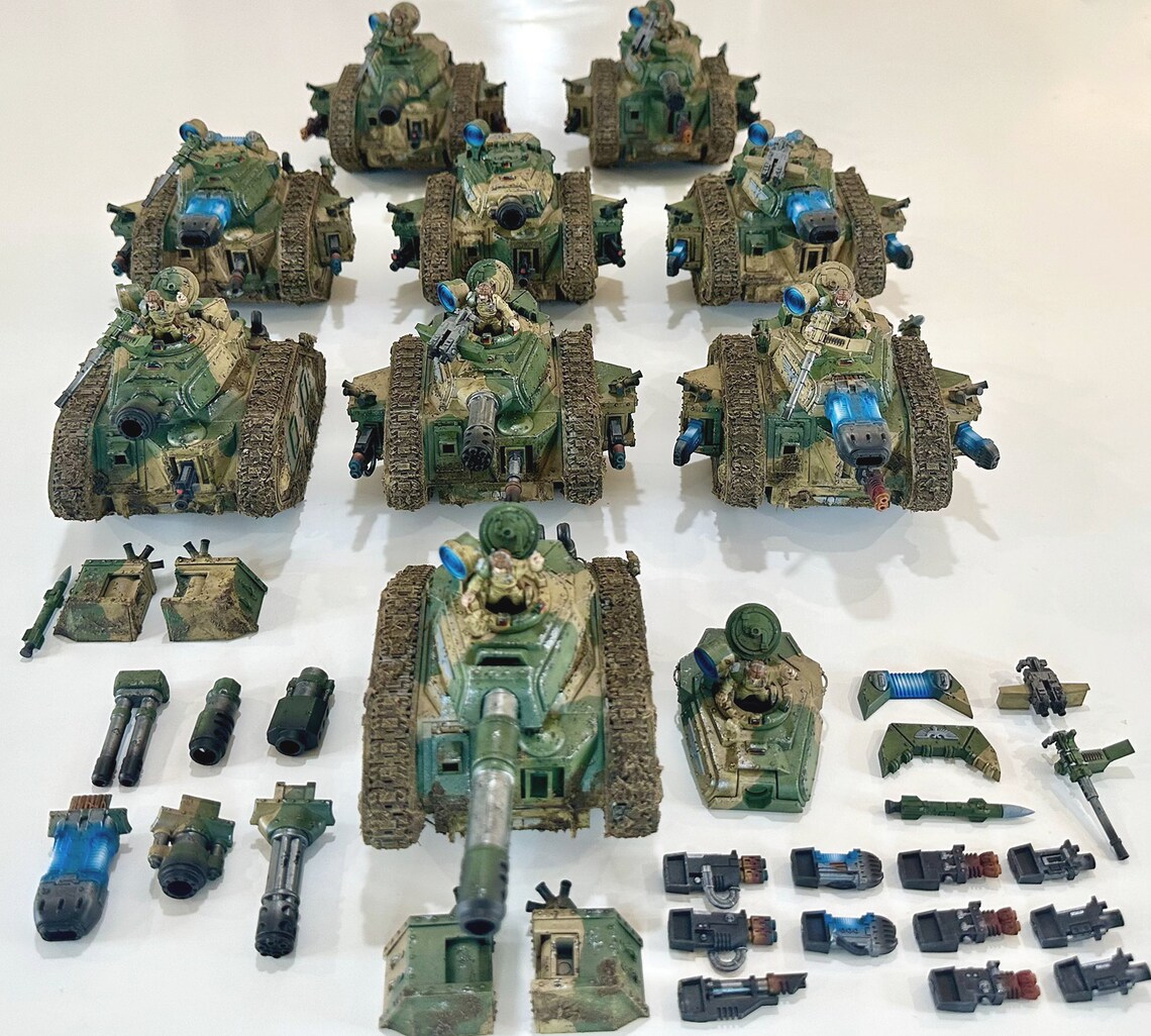 Leman Russ Tank Painted one Turret Weapon and All Other Weapons ...