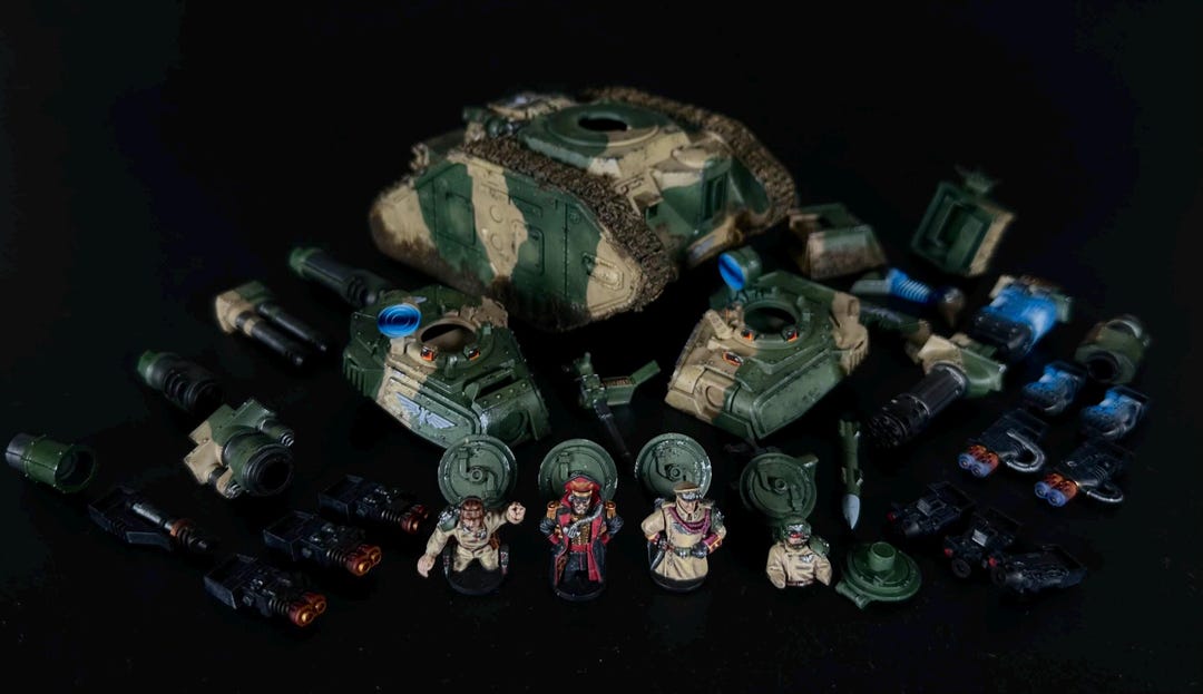 Leman Russ Tank Painted one Turret Weapon and All Other Weapons ...