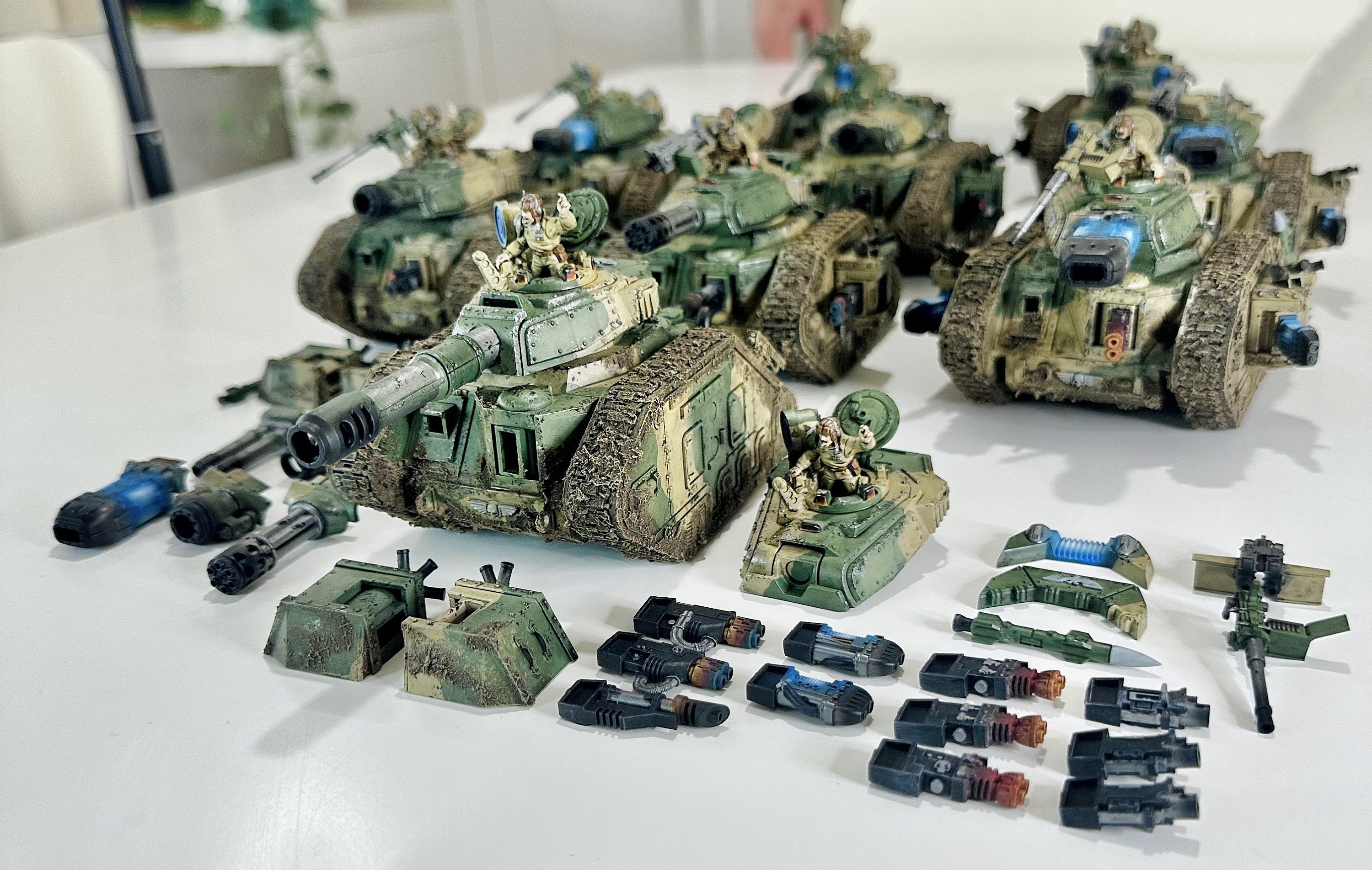 Leman Russ Tank Painted one Turret Weapon and All Other Weapons ...