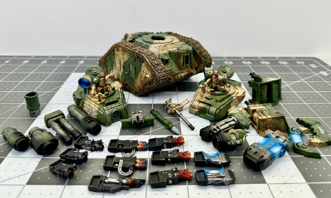 Leman Russ Tank Painted one Turret Weapon and All Other Weapons ...