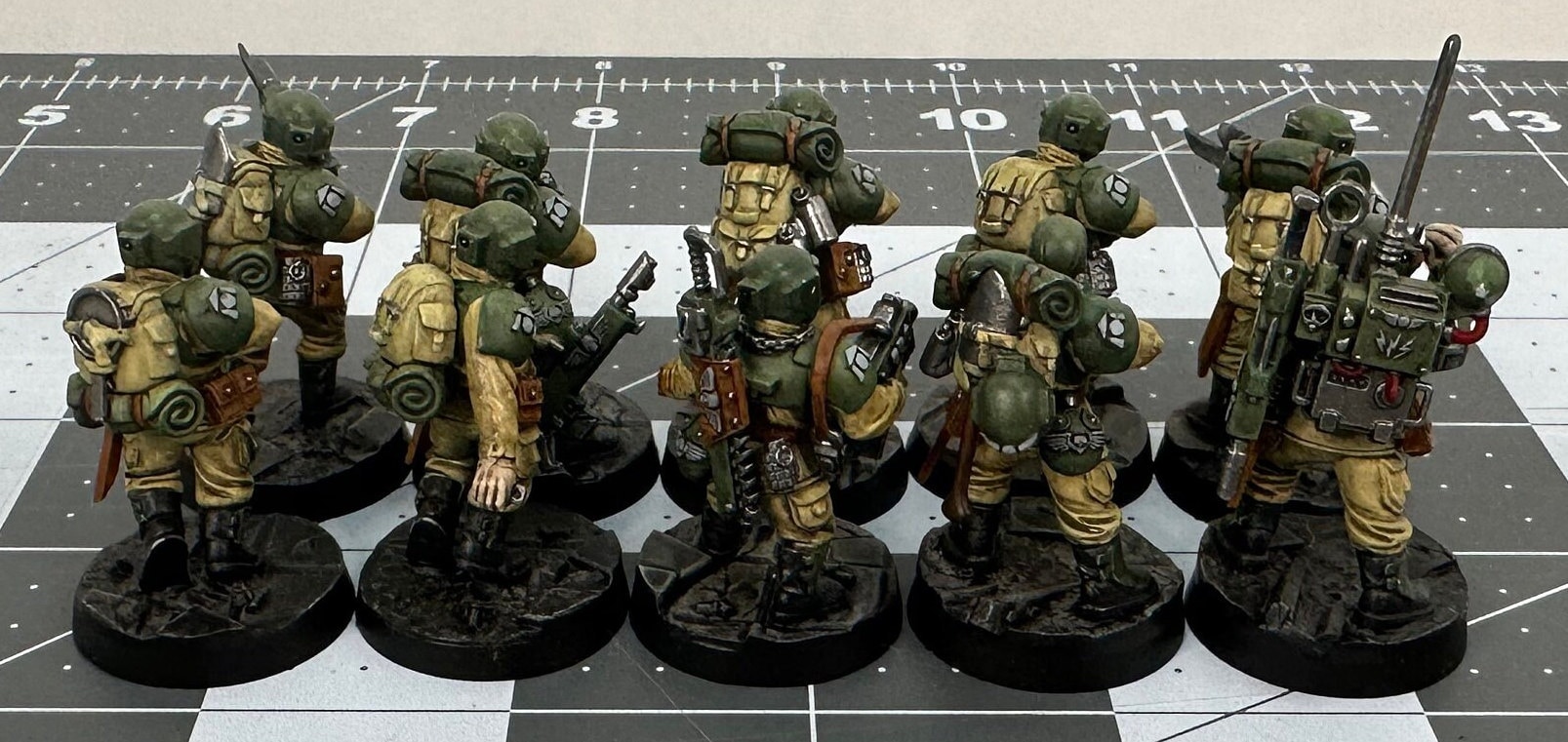 Cadian Shock Troops or Infantry Squad Painted Base - Etsy