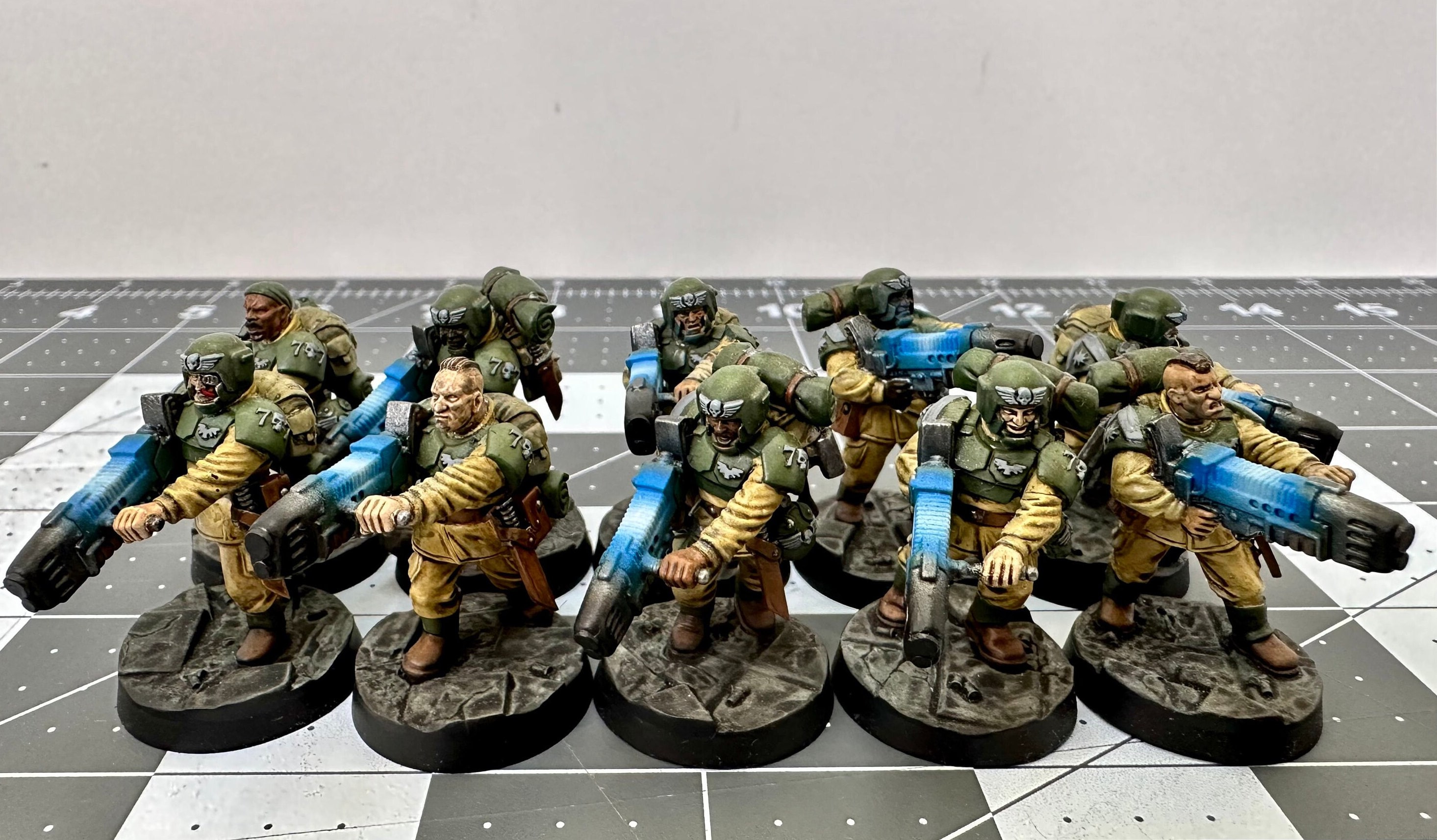 Cadian Shock Troops Sergeants and Special Weapons Painted Base - Etsy