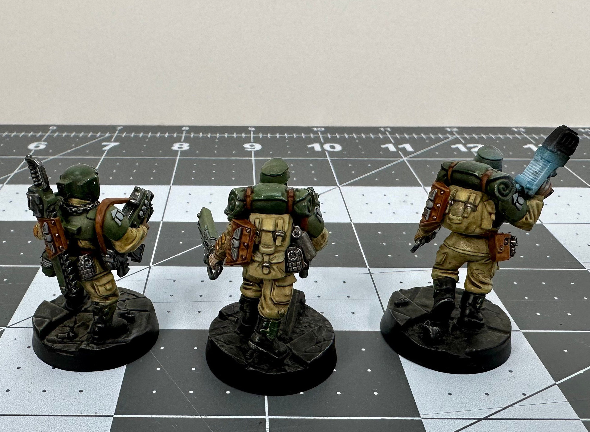 Cadian Shock Troops Sergeants and Special Weapons Painted Base - Etsy