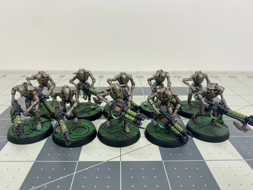 Necron Warriors Painted Base - Etsy