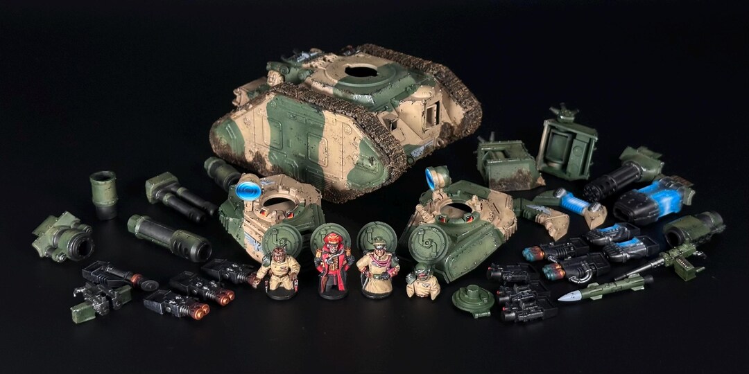 Leman Russ Tank Painted (one Turret Weapon and All Other Weapons ...