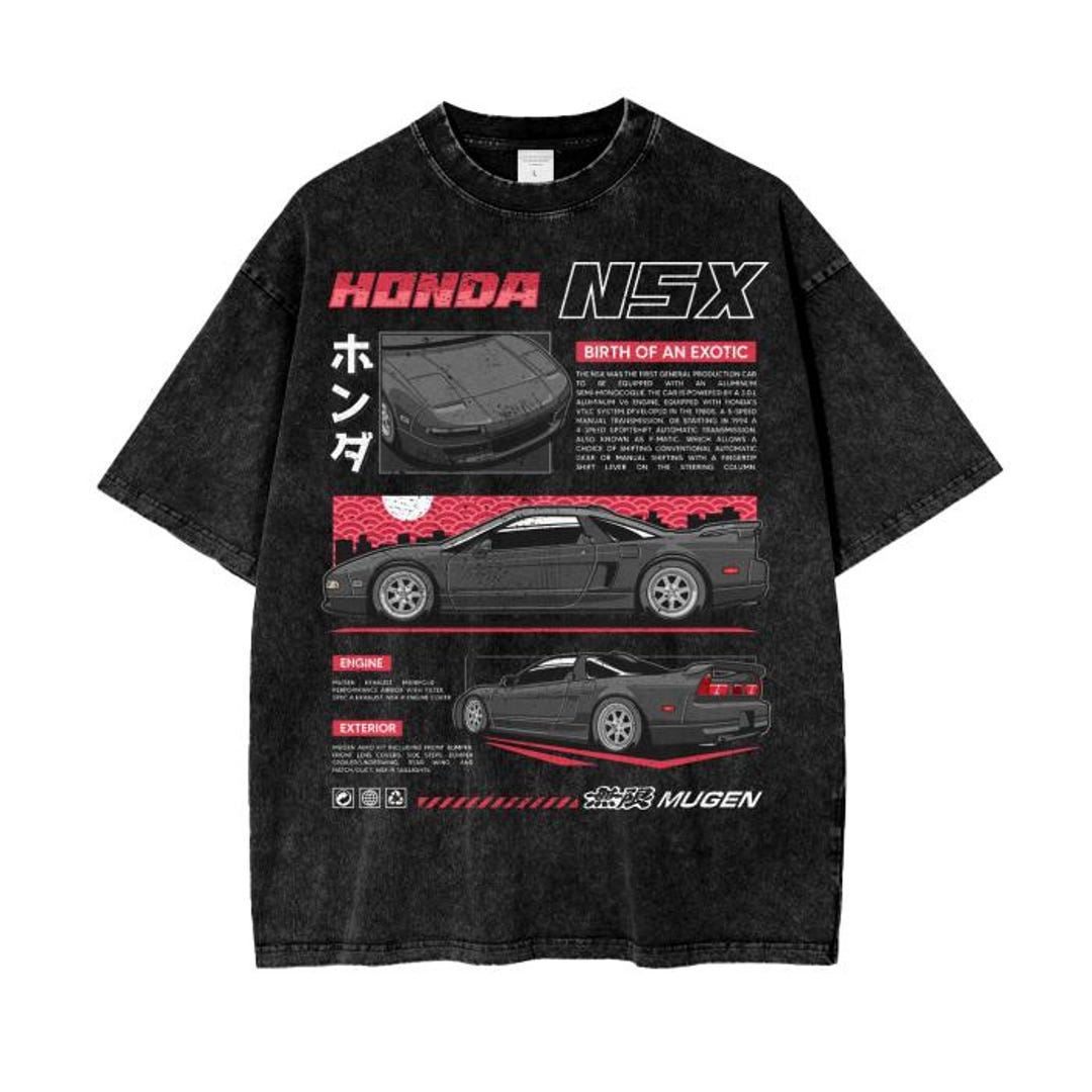 Mugen Honda NSX Vintage T-shirt - Oversize and Heavyweight - Premium ...