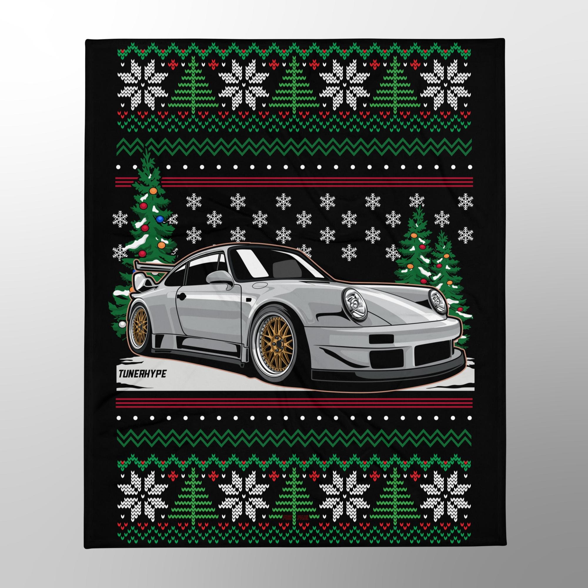 Ugly Christmas Blanket Porsche 911 964 in Grey - Etsy