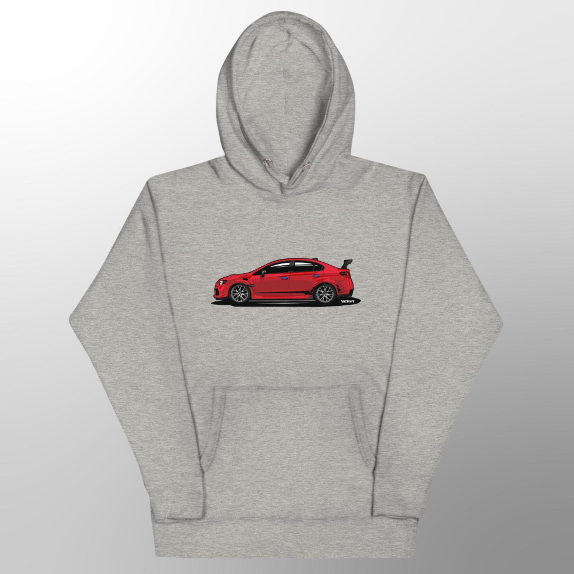 Subaru WRX STI in Pure Red - Extra Comfy Premium Blend Hoodie - Etsy