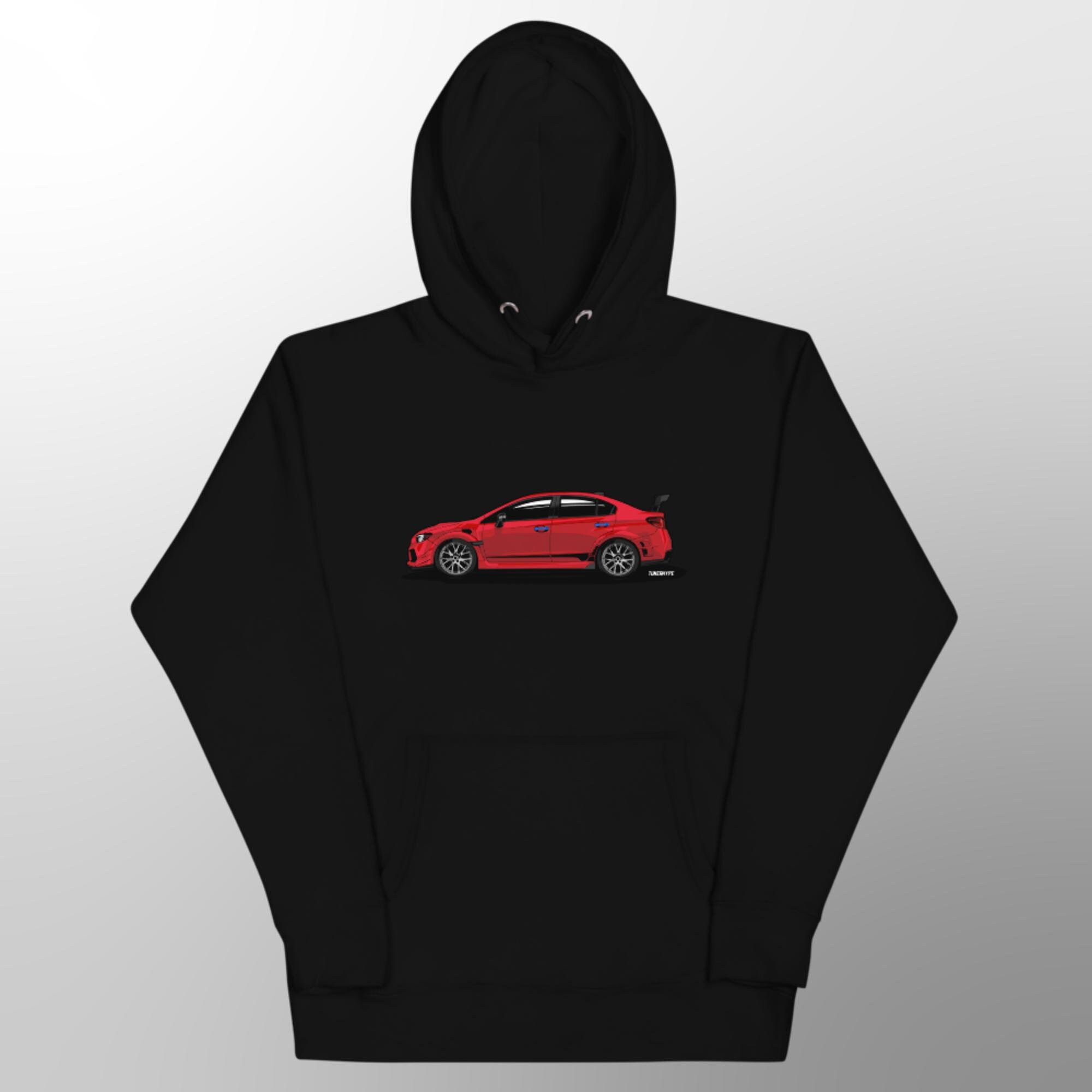 Subaru WRX STI in Pure Red - Extra Comfy Premium Blend Hoodie - Etsy