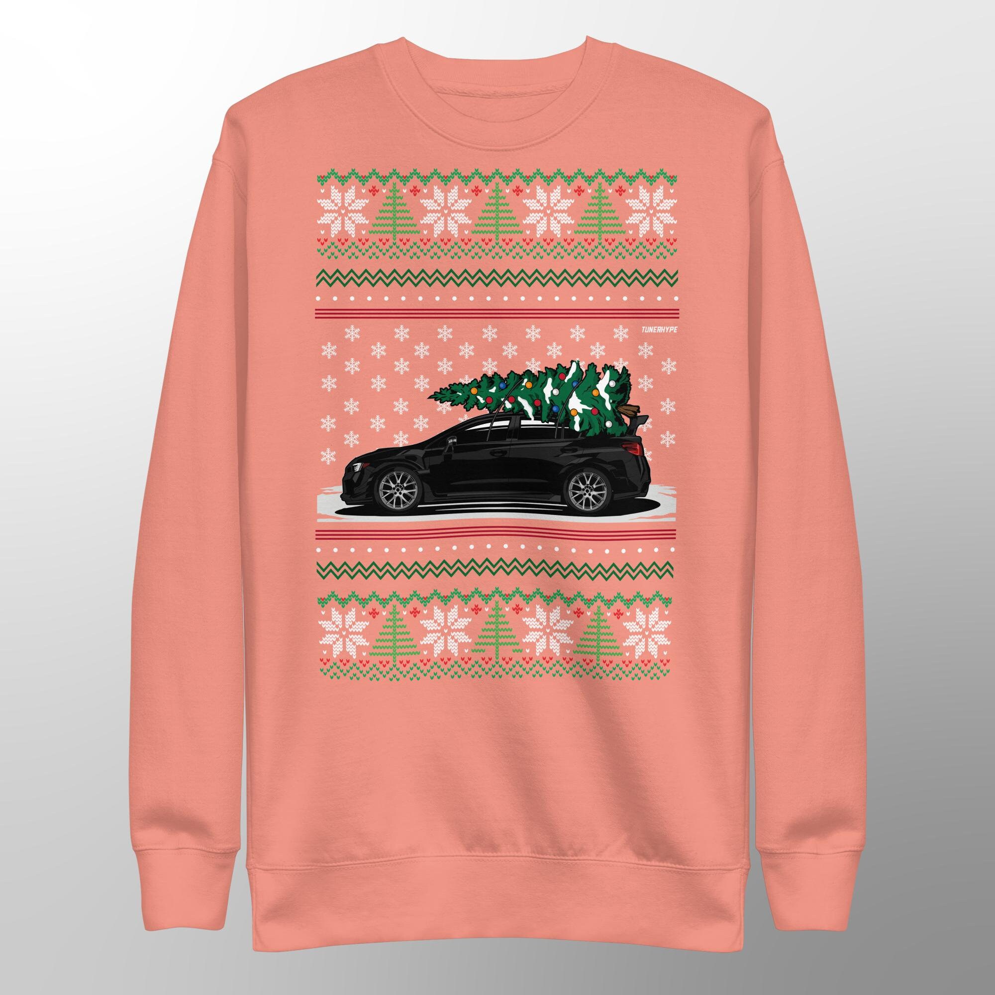 Ugly Christmas Sweater - Subaru WRX STI in Black - Ugly Xmas Sweater ...