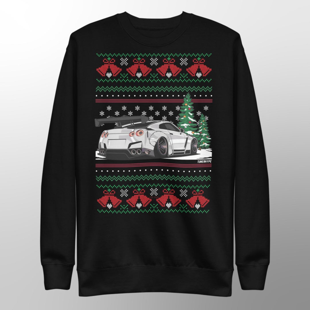 Ugly Christmas Sweater Nissan Skyline R35 GT-R Extra Comfy Premium ...