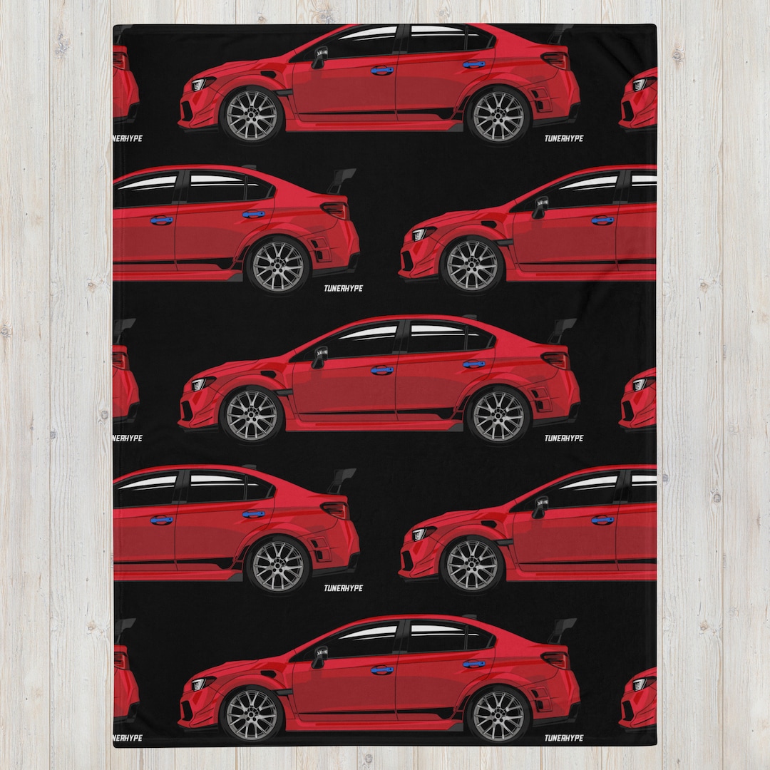 Subaru WRX STI Blanket - Pure Red - Etsy