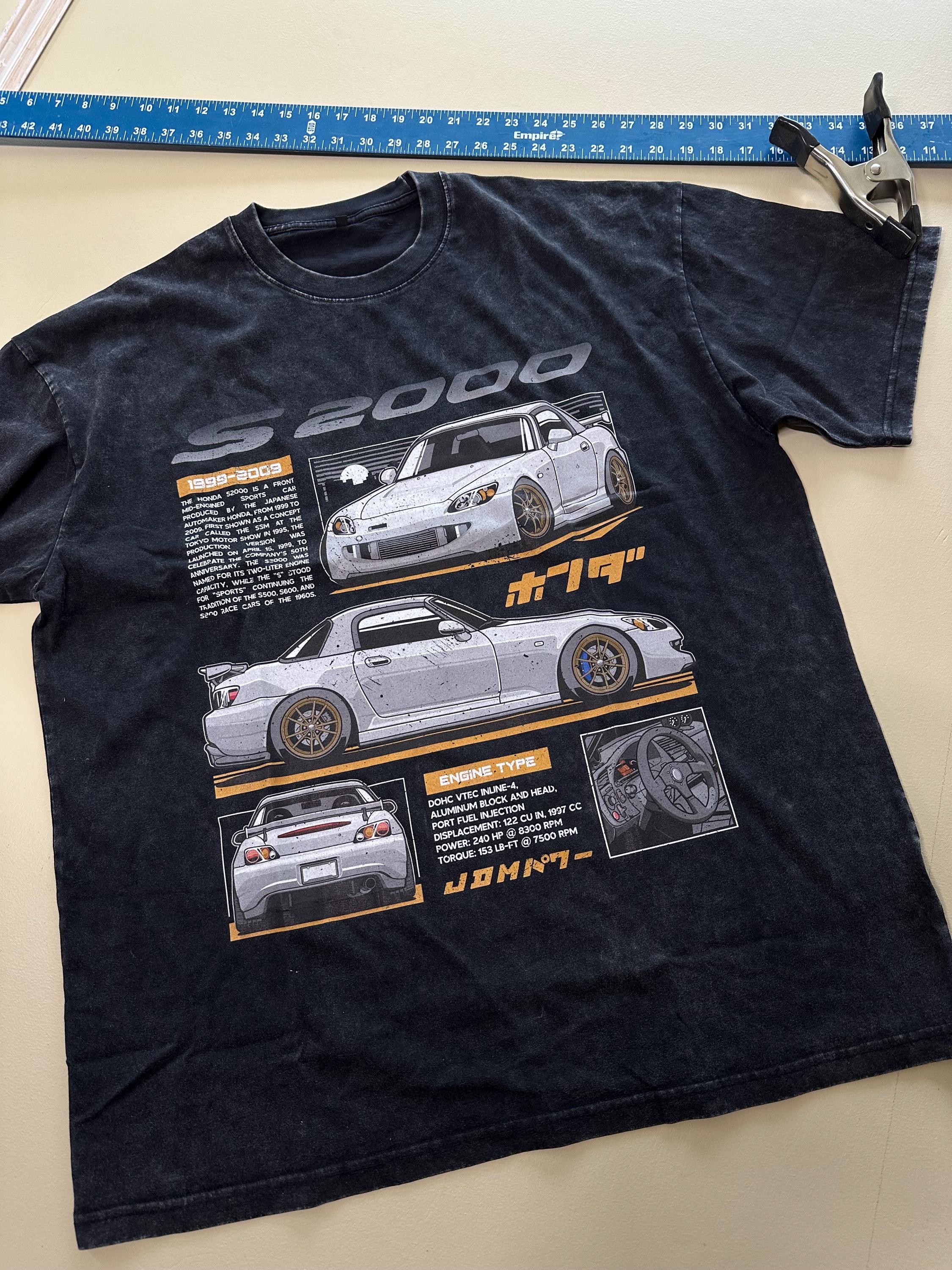 Mugen Honda S2000 Vintage T-shirt - Oversize and Heavyweight - Car Guy ...