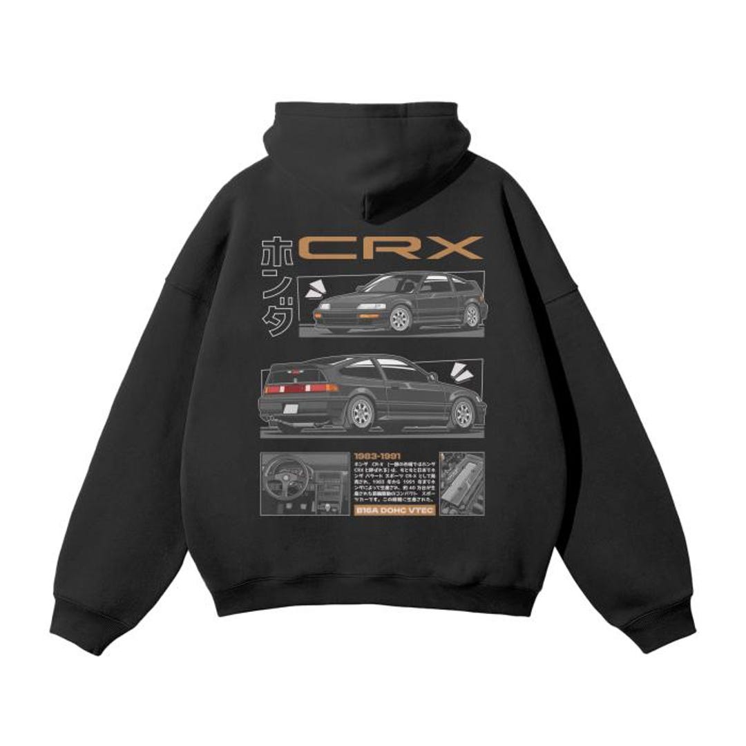 Mugen Honda CRX Hoodie! Premium Cotton, Heavyweight Cut - Car Guy ...
