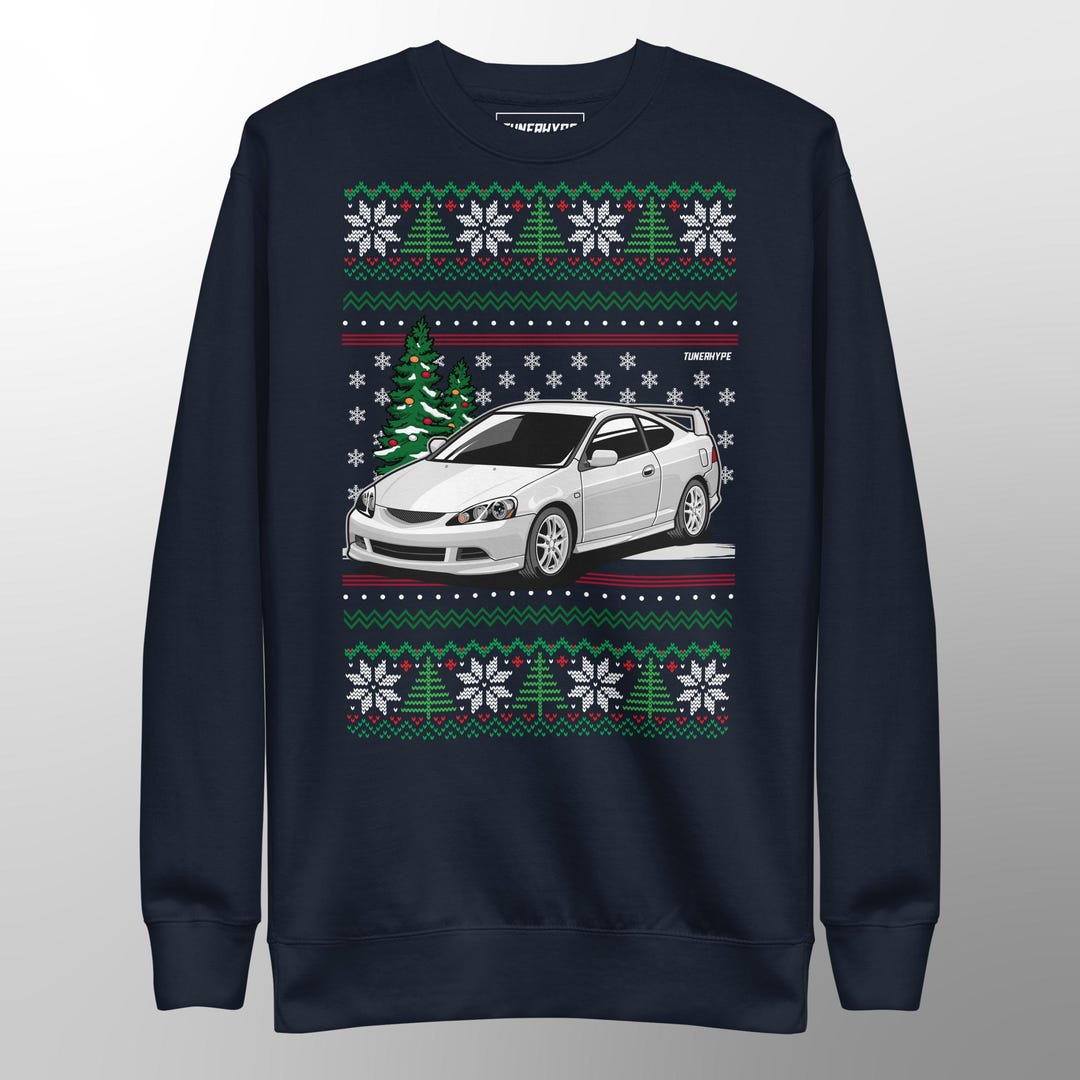 Honda Integra Type R DC5 V1 Ugly Christmas Sweater Car Guy Holiday Gift ...