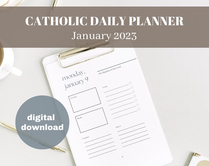 Printable Catholic Planner for Liturgical Living - Etsy Canada