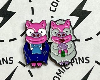 Simpson Wedding Pig Cufflinks - Etsy