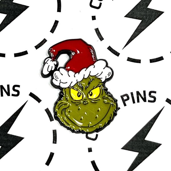 Grinch Enamel Pin - Etsy