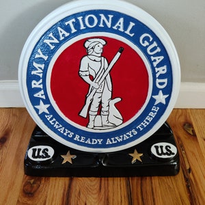 Concrete Army National Guard Military Stone - Etsy