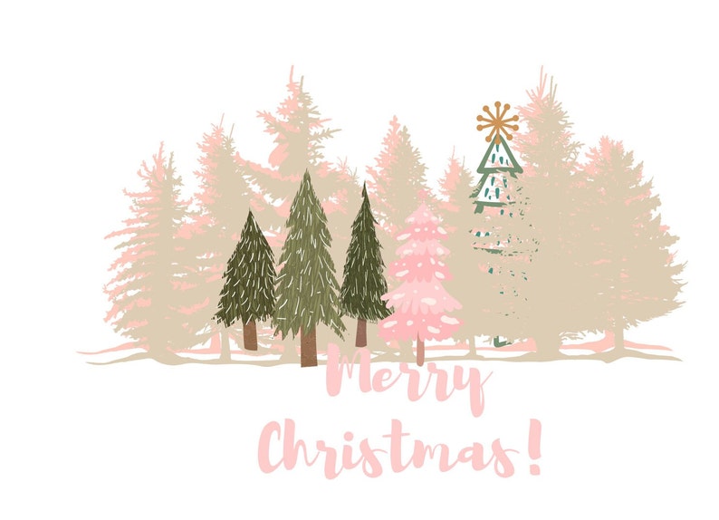 Create the Best Christmas Scene Trees Ever With These Editable Coloful ...