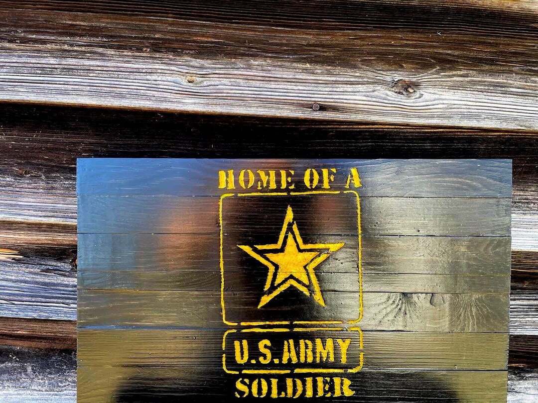 Handmade Rustic Wooden US Army Soldier Flag - Veteran Gift - Etsy