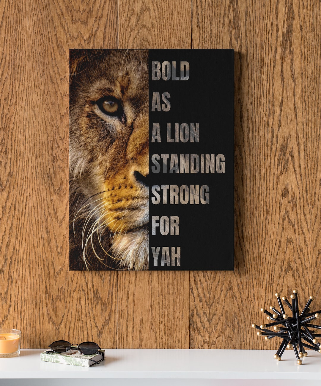 Bold as A Lion Deluxe Portrait Canvas 1.5in Frame - Etsy