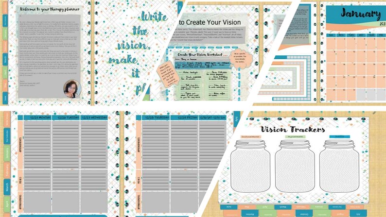 Quotes 2023 Therapeutic Vision Planner digital Versionwith HYPERLINKS ...