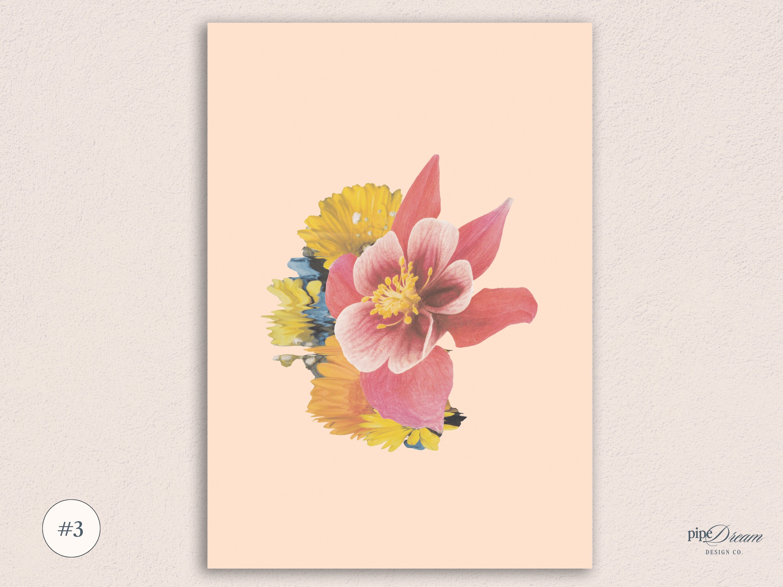 Downloadable Surreal Flower Collage, Wall Art Print: passion Rebloom ...