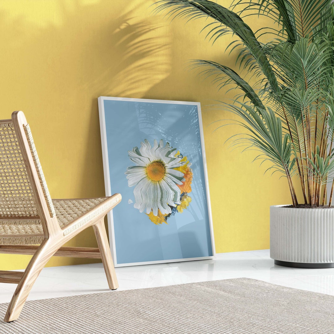 Framed Surreal Flower Collage Wall Art Print - Etsy