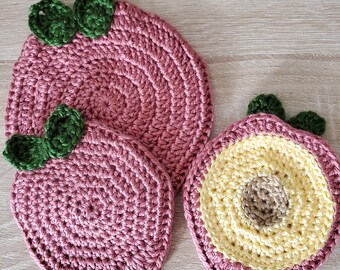 Crochet Blueberry Coaster & Hot Pad **pattern Only** - Etsy