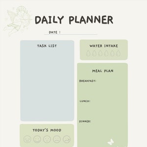 Minimalist Printable Daily to Do List, Instant Download Productivity ...