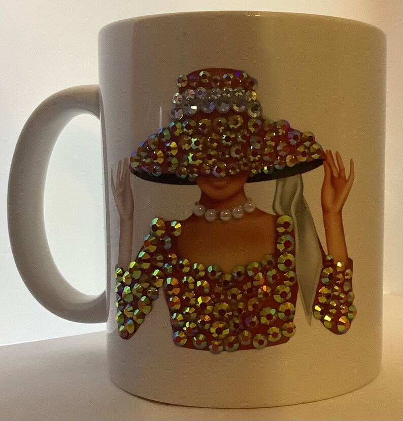 Red Hat Bling Mug - Etsy