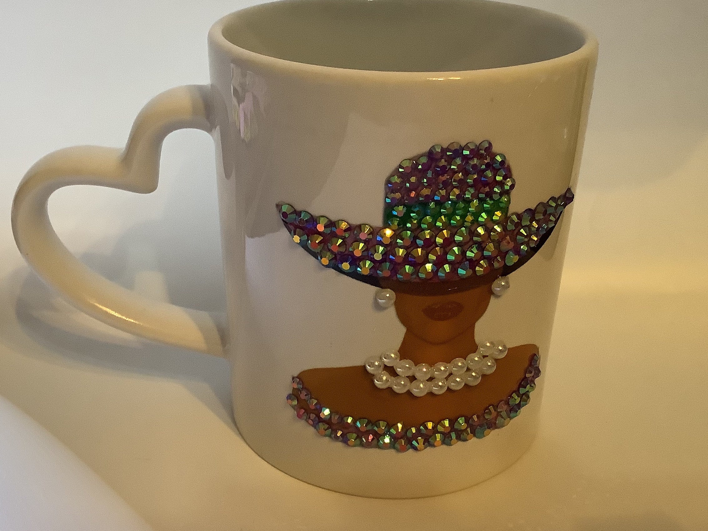 11 Oz. Pink Hat Bling Mug - Etsy