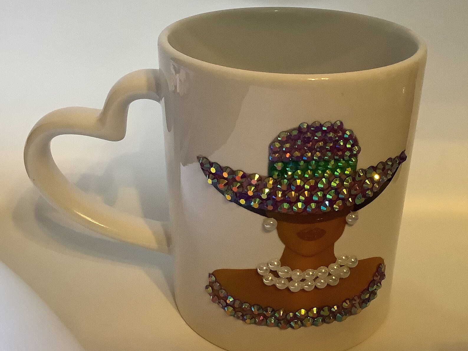 11 Oz. Pink Hat Bling Mug - Etsy